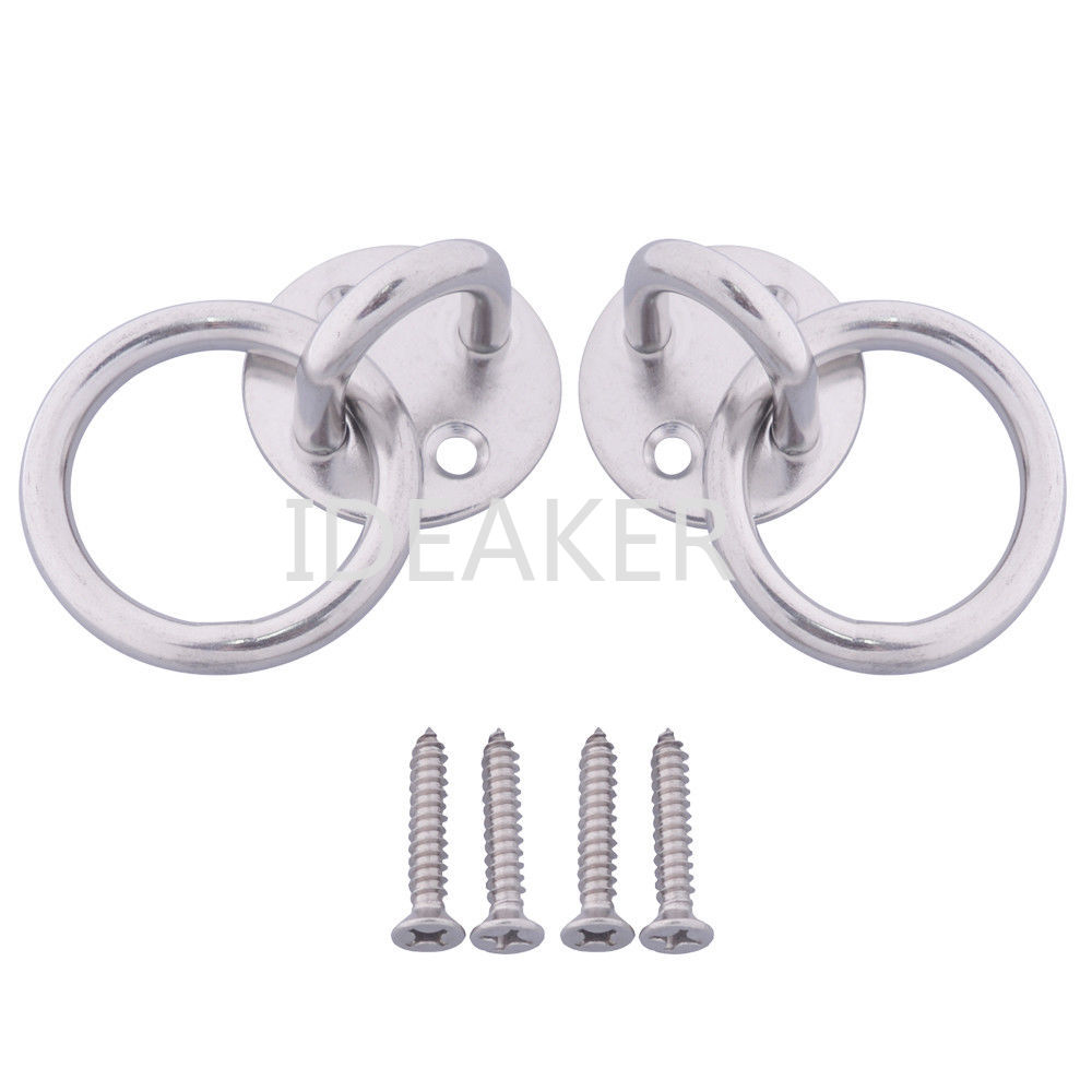 2 stks Rvs M8 Ronde Sail Shade Pad Oog Plaat U-vor... – Grandado