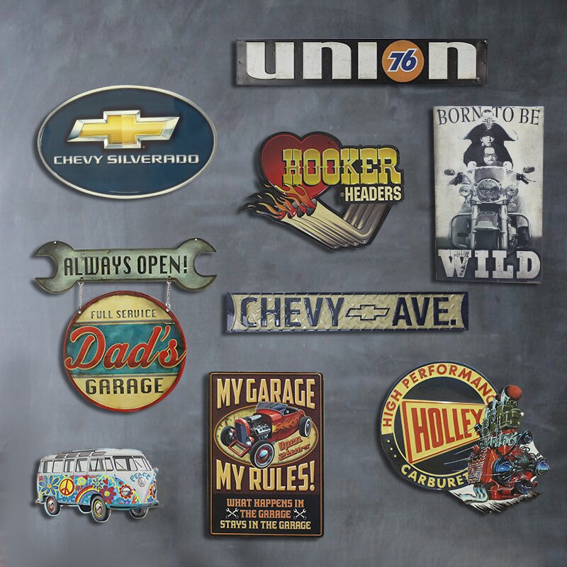 Vintage Tin Sign plaque Bar pub home attic House C... – Grandado