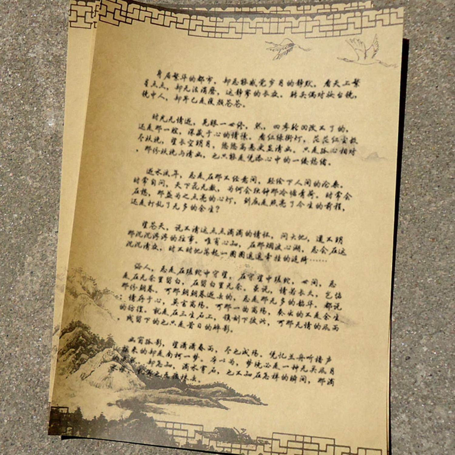 48 Sheets Assorted Style Chinese Vintage Retro Kra... – Vicedeal