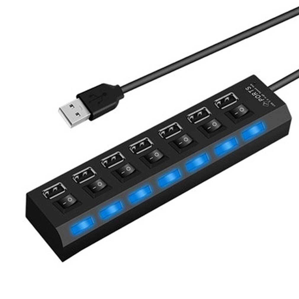 4 Poorten/7 Poorten Led Usb 2.0 Adapter Hub Aan/Ui... – Grandado