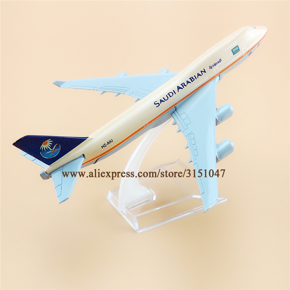 Alloy Metal Air Saudi Arabian B747 Airlines Airpla... – Grandado