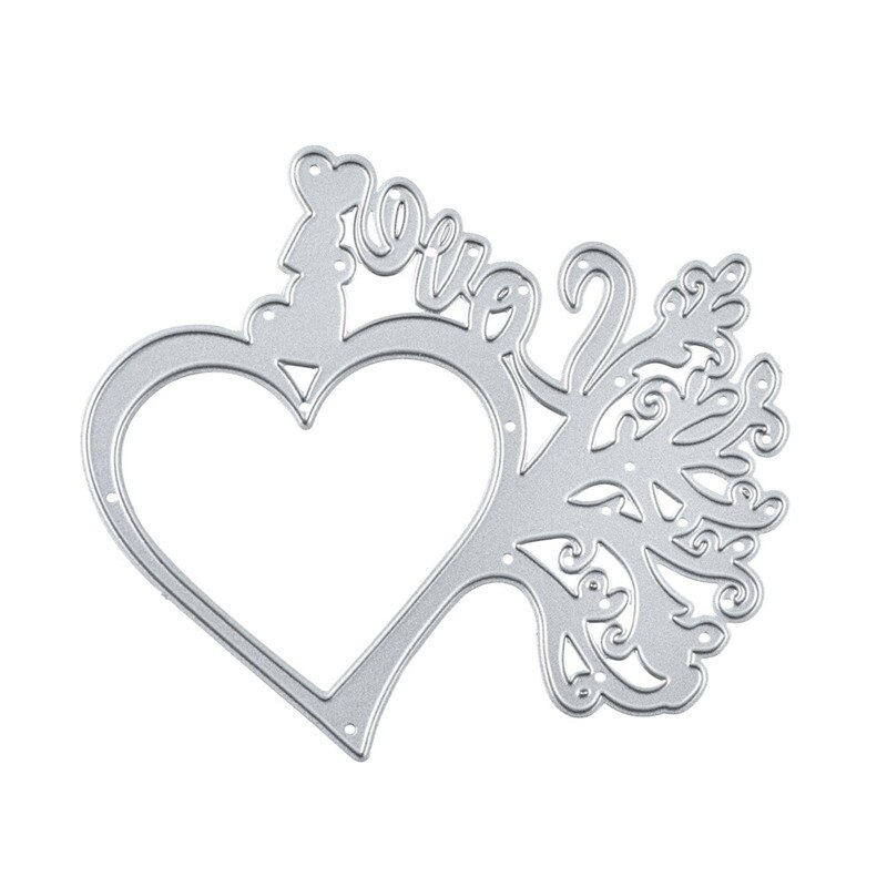 Naifumodo Tree Heart Metal Cutting Dies Love Lette... – Grandado