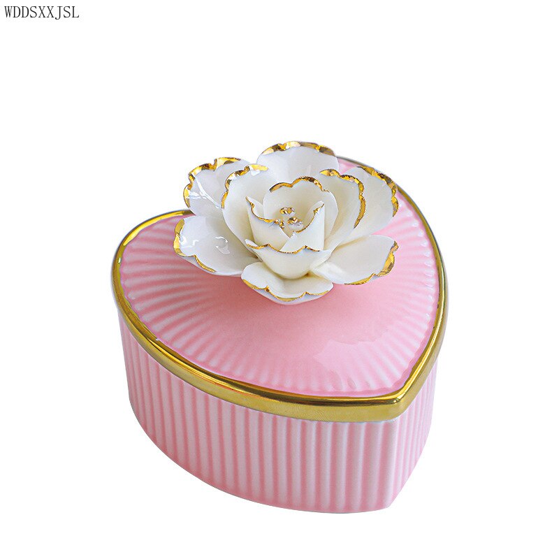 three-dimensional Handwork flowers storage jar cer... – Grandado