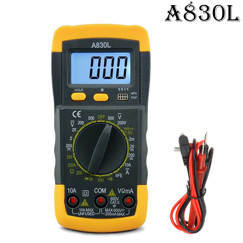 Portable Digital Multimeter Backlight AC/DC Ammete... – Grandado Portable Digital Multimeter Backlight AC/DC Ammete... – Grandado