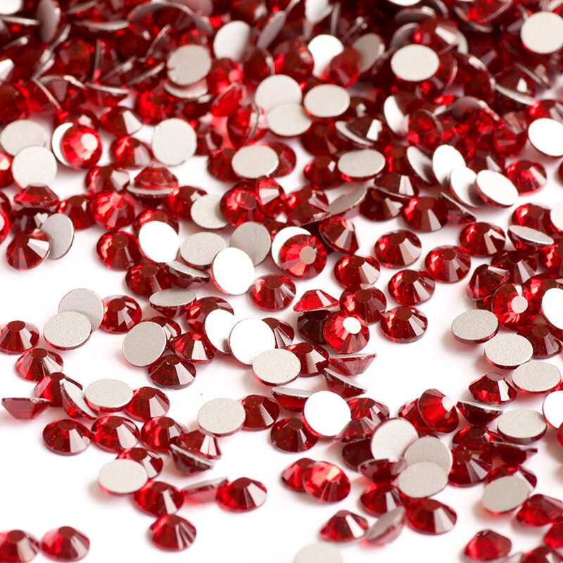 YANRUO – pierres en verre Siam foncé NoHF, toutes ... – Grandado