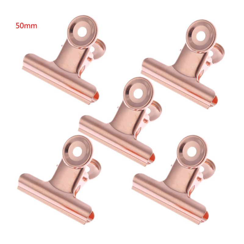 5 Pcs/set Bulldog Letter Grip Clips Stainless Stee... – Grandado