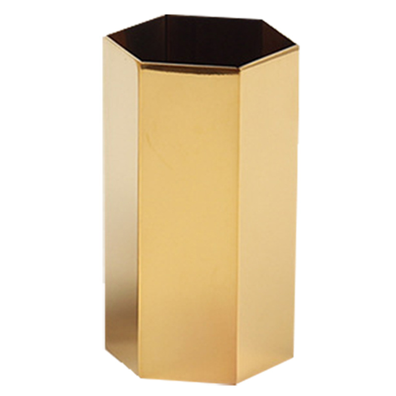 Nordic Gold Pen Houder Vaas Zeshoekige Vorm Diaman... – Vicedeal