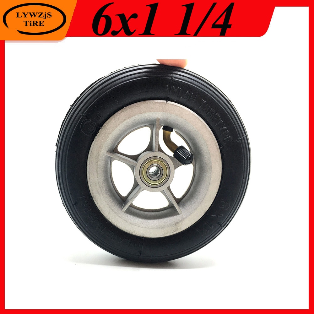 6 Inch Wheel 6x1 1/4 Inner Tube Outer Tyre for 6*1... – Grandado
