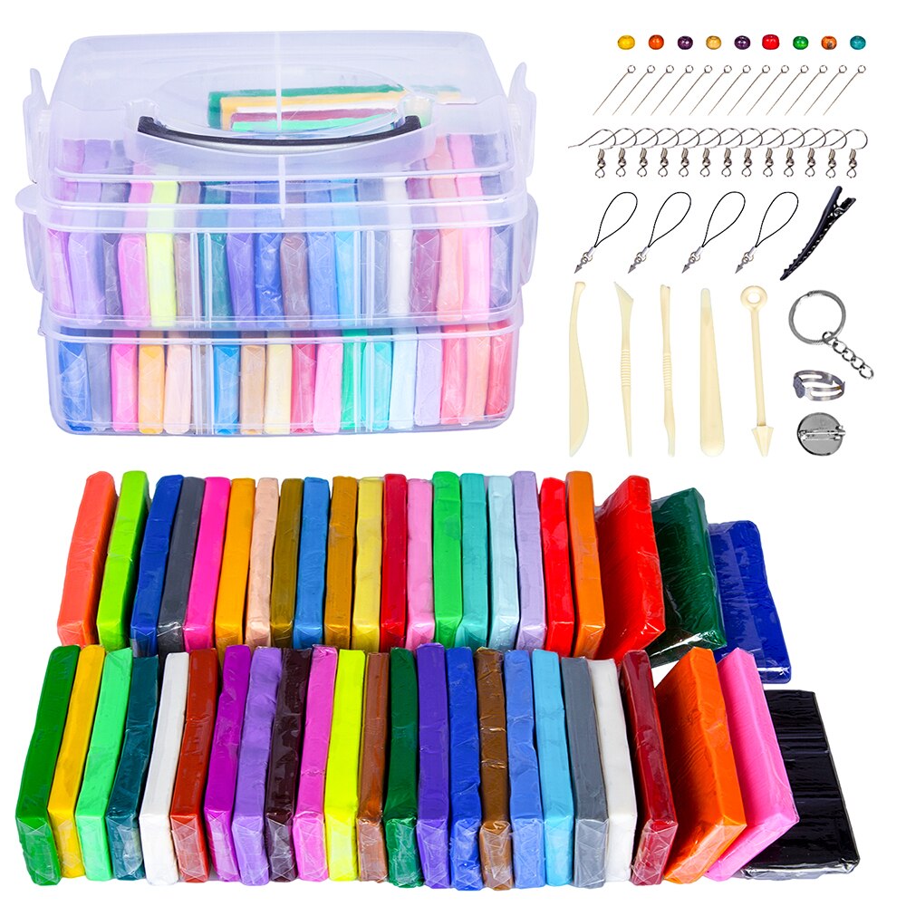 46 Colors Light Soft Clay DIY Soft Set With Mobile... – Vicedeal