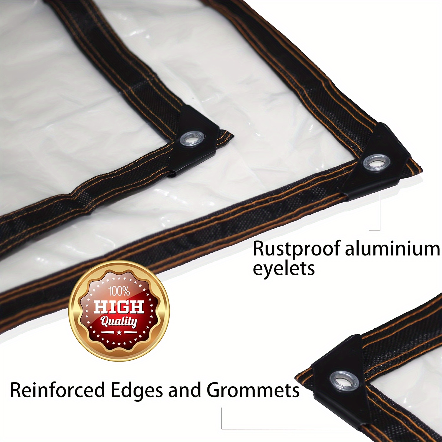 1pc Heavy-Duty Transparent Waterproof Tarp - UV & ... – Grandado