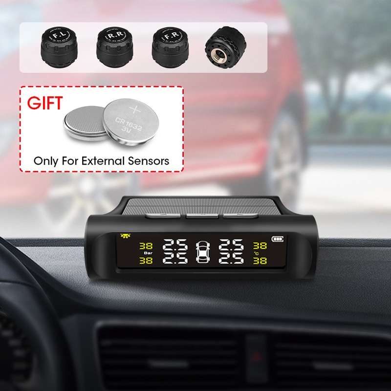 Coloful Solar TPMS Car Tire pressure Alarm Monitor... – Vicedeal