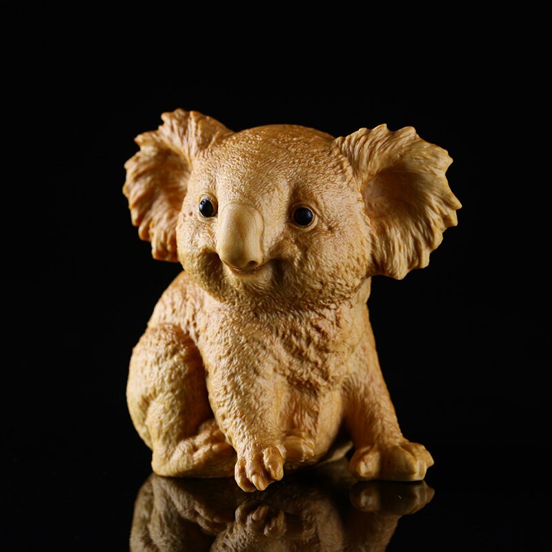 Buchsbaum 6CM Koala Skulptur Niedlichen Tier Holz ... – Vicedeal