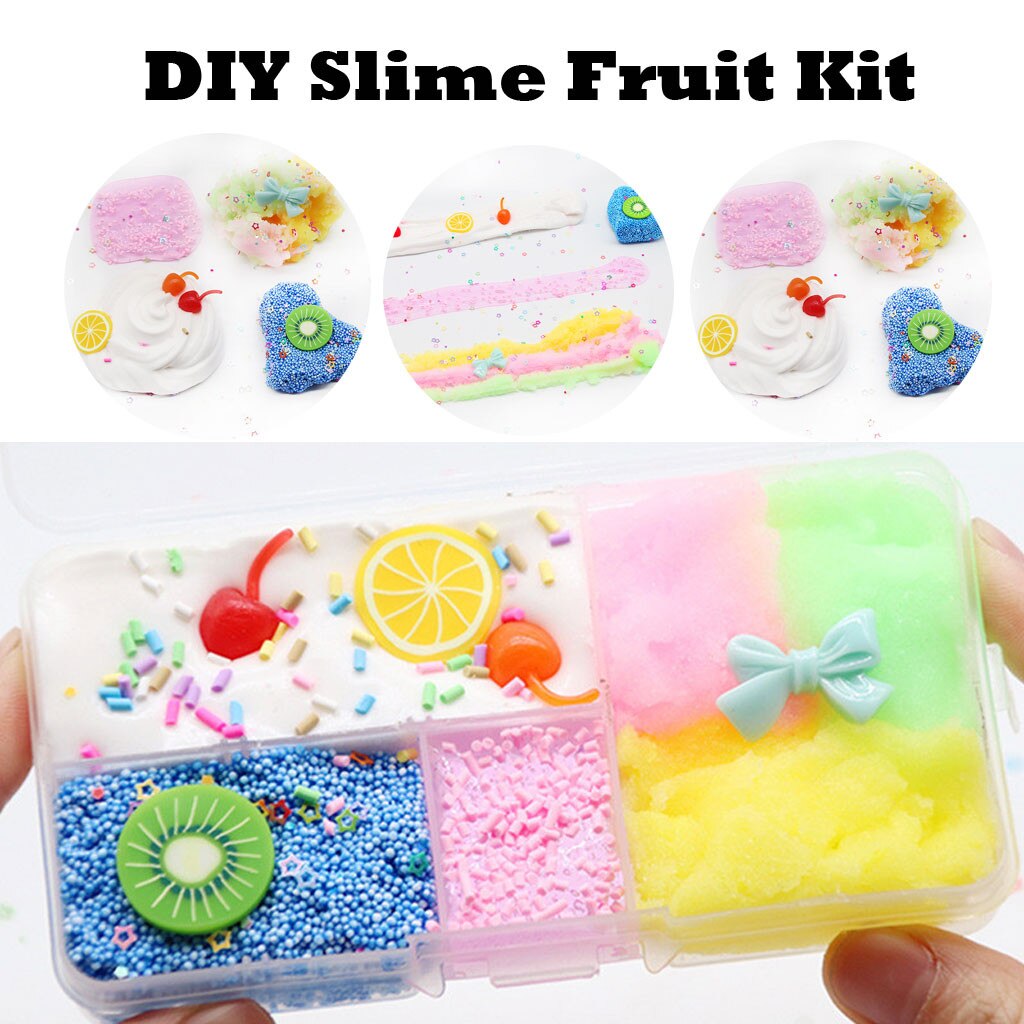 DIY Slime Fruit Kit Soft Non-Sticky Cloud Slime Sc... – Vicedeal