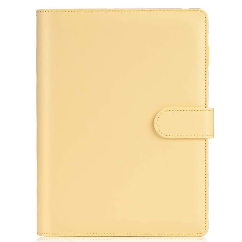 A5 PU Leather Notebook Binder Refillable 6 Ring Bi... – Vicedeal