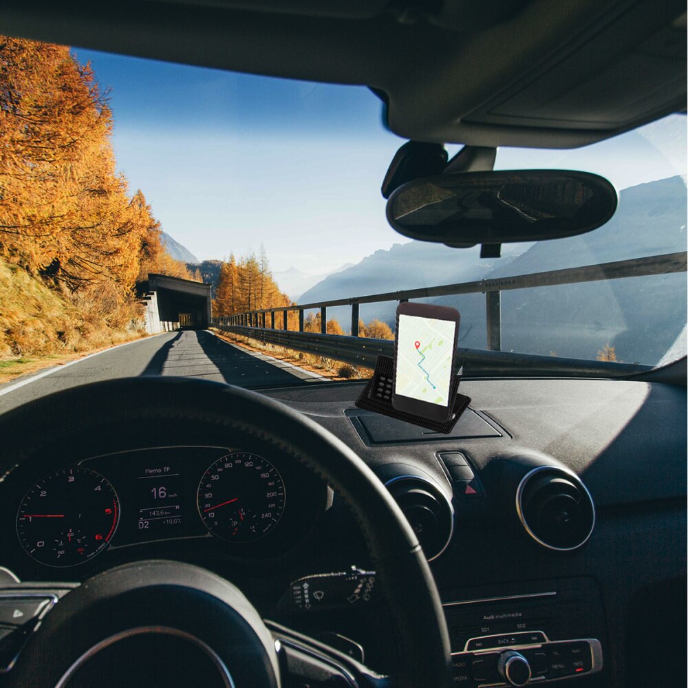 2 sett med bil-gps-hylle kjøretøymontert antiskli ... – Grandado