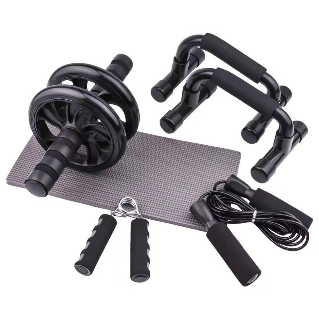 Black Abdominal Wheel Set AB Roller Abdominal Redu... – Vicedeal