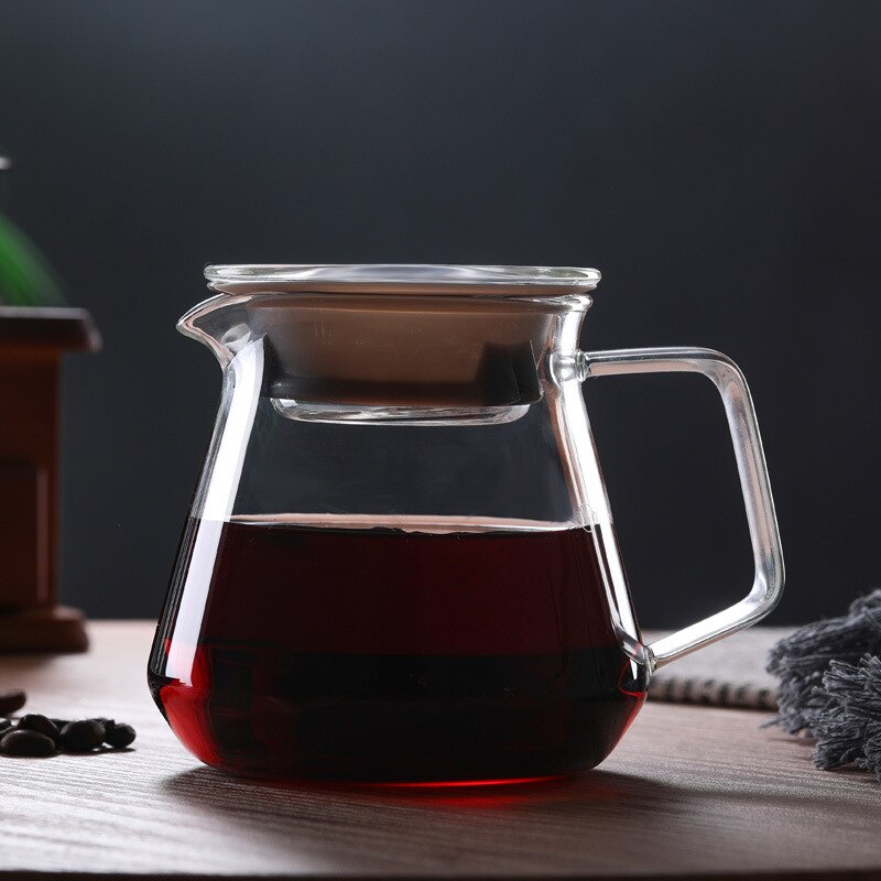 Borosilicate Glass Coffee Pot with Lid Pour Over C... – Grandado