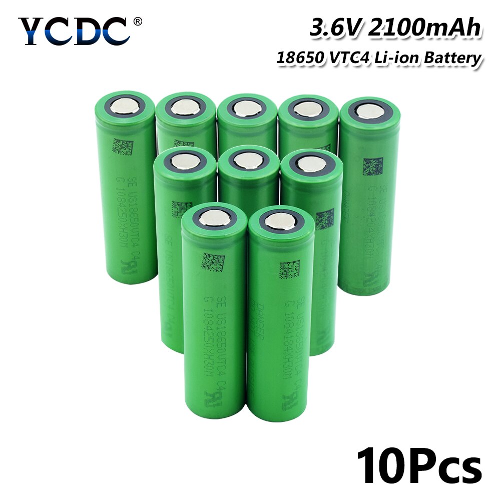 1/2/4/6/8/10 Pieces 3.6 V Volt Flat-top 18650 Lith... – Grandado