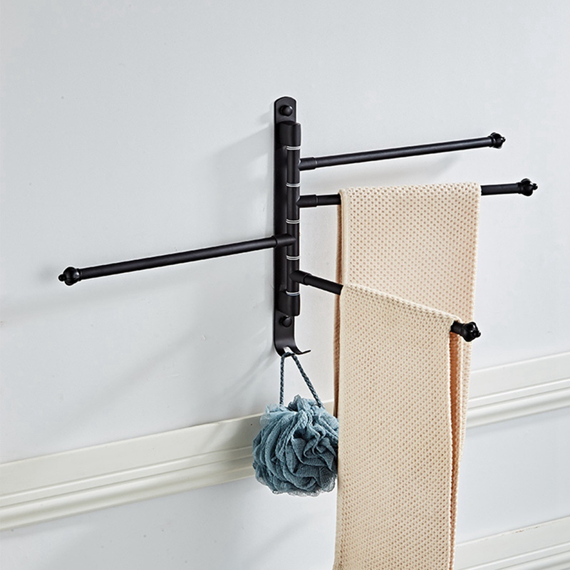 Bathroom Towel Rack, Rotating Towel Rack, Wall-Mou... – Grandado