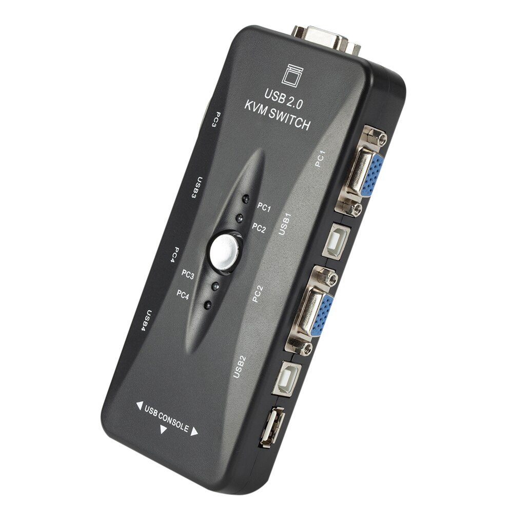 4 Port Usb 2 0 Kvm Switch Mouse Keyboard Vga Video Grandado