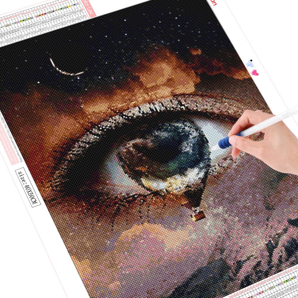 HUACAN 5D Diamond Painting Eye Diamond Art Embroid... – Vicedeal