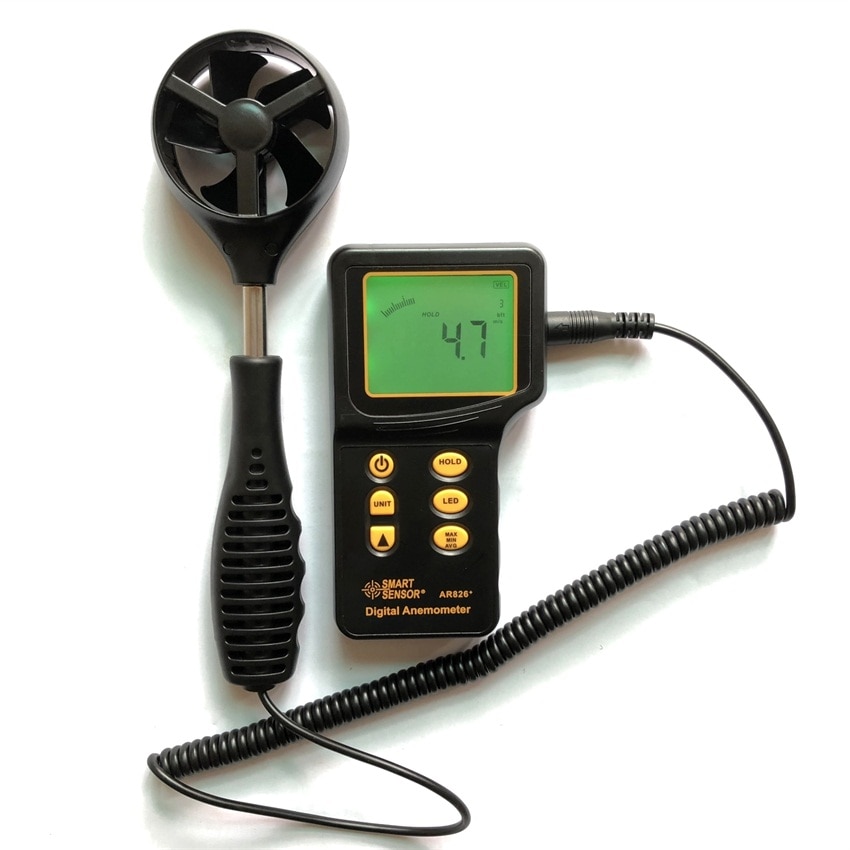 Sensor inteligente anemómetro de flujo de aire AR8... – Grandado