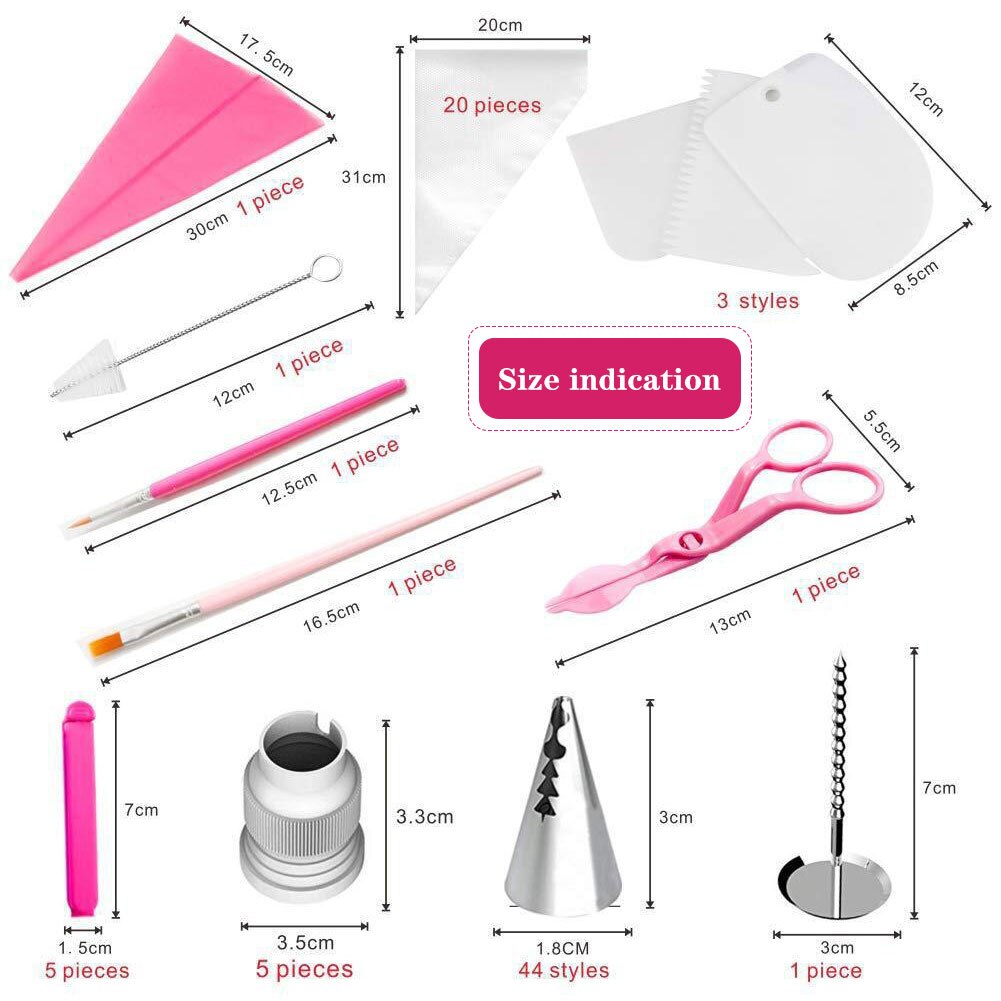 83pcs Cake Decorating Set Cupcake Decorating Kit F... – Grandado