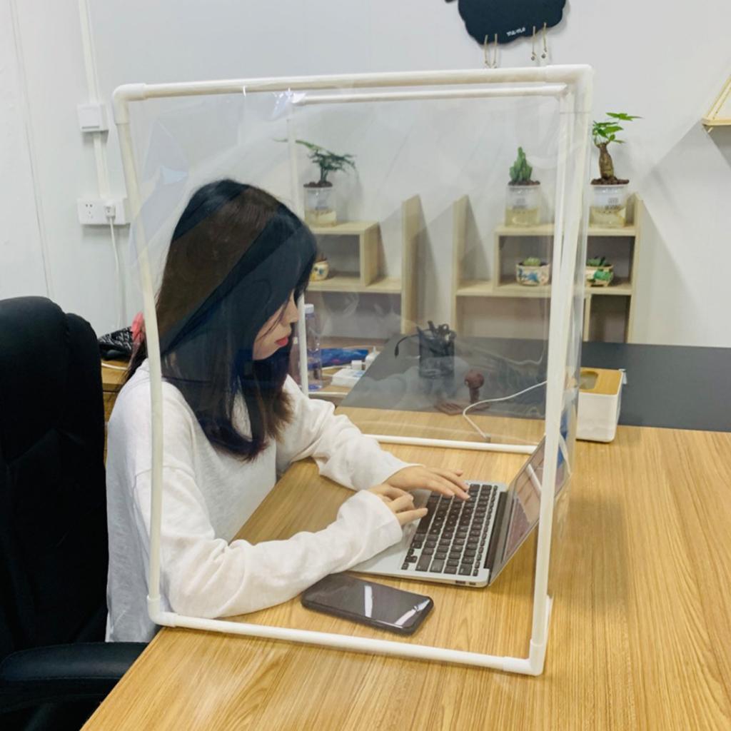 Protective Sneeze Guard for Counter and Desk, Clea... – Vicedeal