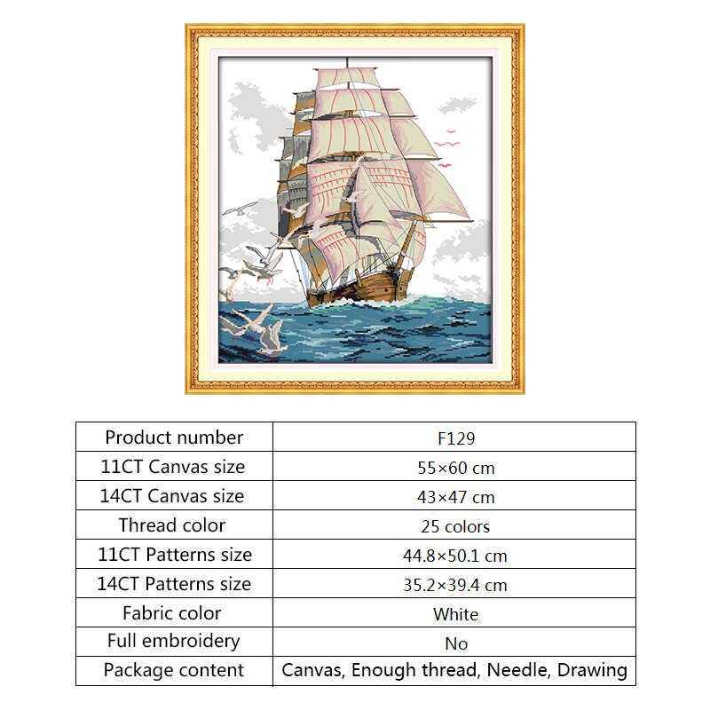 Sailng Borduurpakketten Handwerken Borduren Patron... – Vicedeal