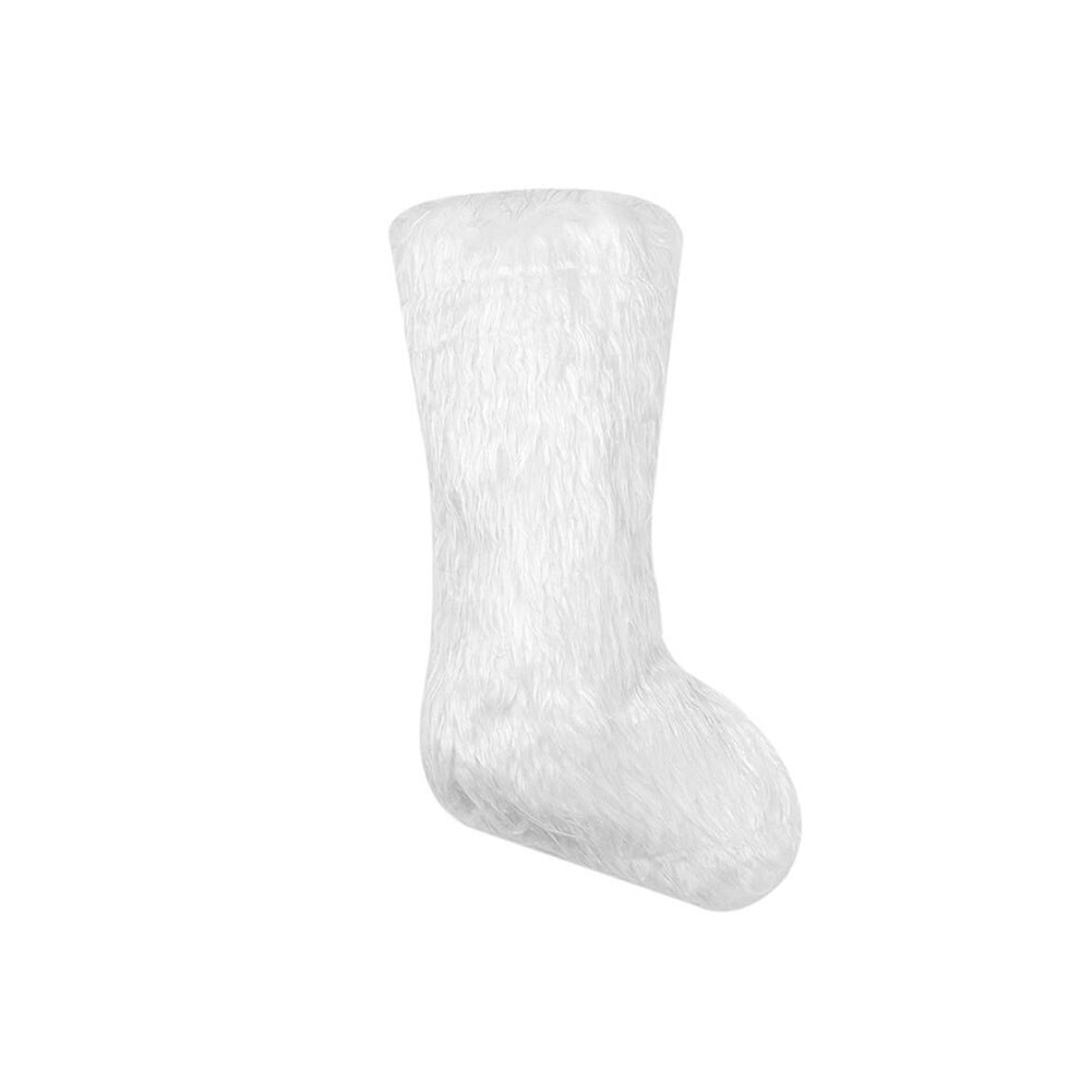 Christmas Stockings Solid Color Rustic Snowy White... – Vicedeal