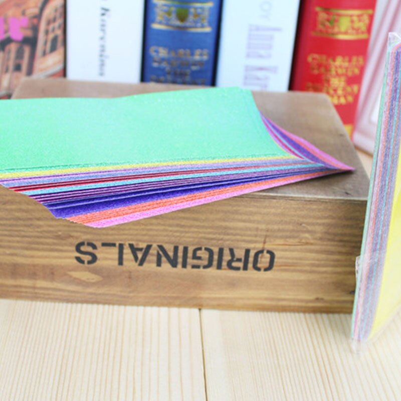 50pcs/set Square Origami Paper Single Side Shining... – Grandado
