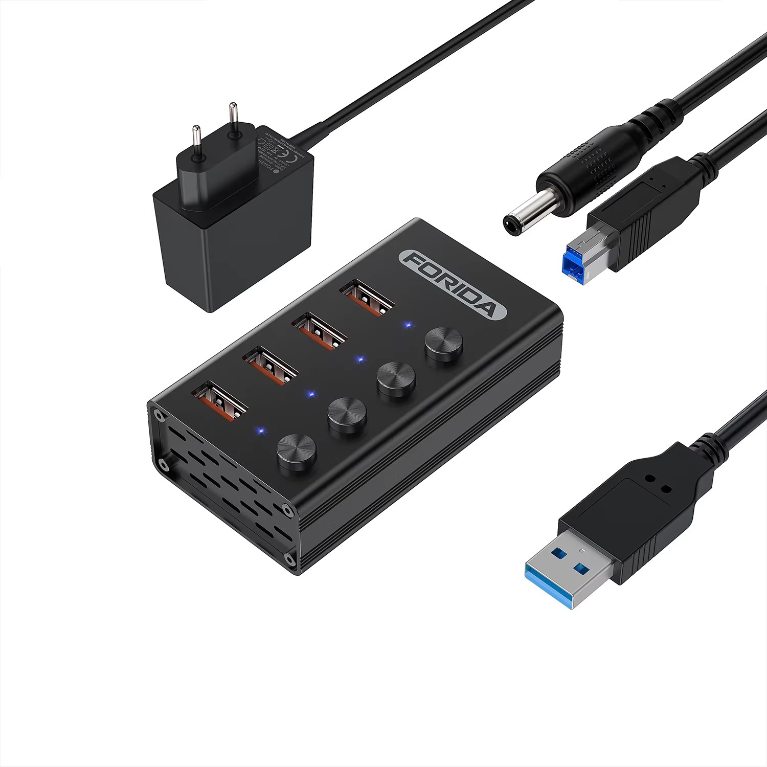 FORIDA 4/7/10 Ports USB C Hub Docking Stations 10G... – Grandado