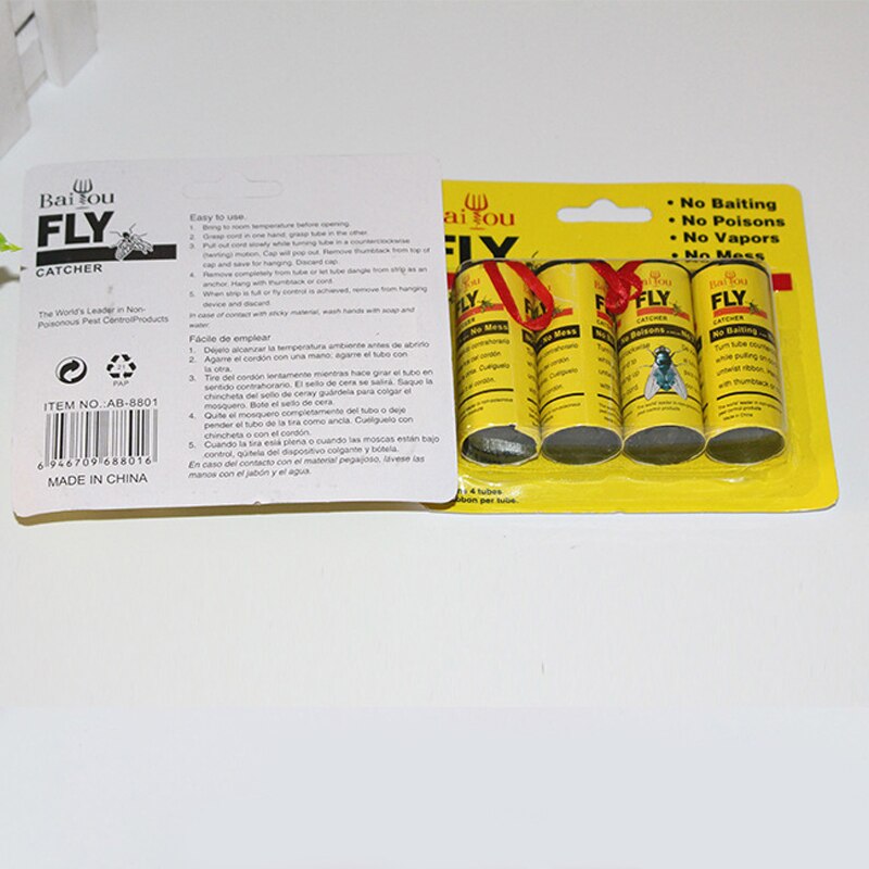 Tira de papel adhesivo para matar Mosquitos, no tó... – Grandado