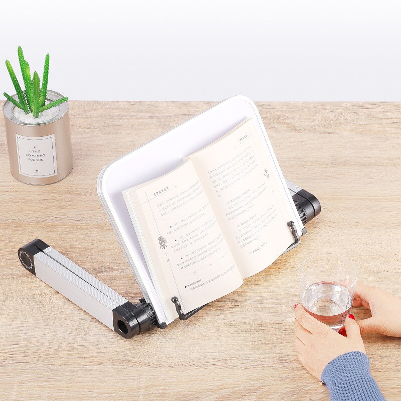 360 Degree Adjustable Book Reading Shelf Stand Alu... – Vicedeal