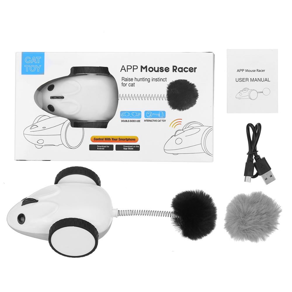 APP Control Electric Mouse Racer Cat Toy 360°Rotat... – Grandado