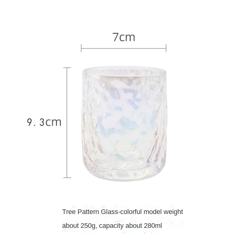 Colorful Glass Bark Grain Water Glass Whiskey Glas... – Vicedeal
