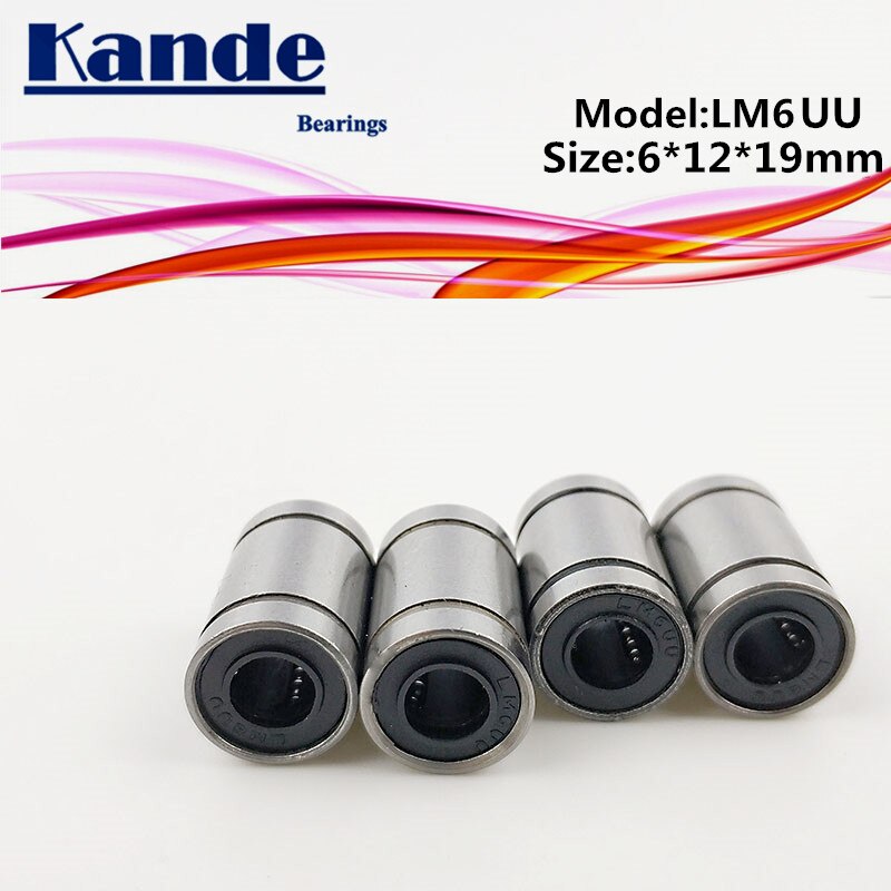 Kande Bearings LM6UU 10pcs LM6UU Linear Bearing 6x... – Grandado