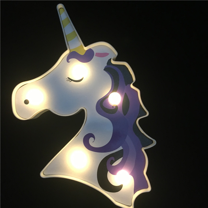 Mini Unicorn LED Night Light AA Battery Bedside La... – Vicedeal