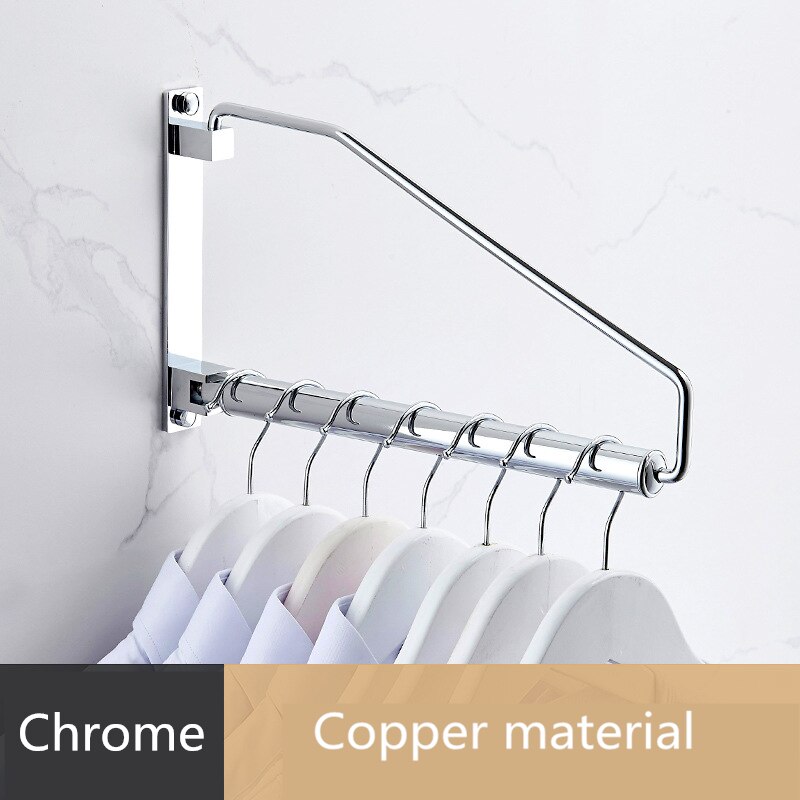 Muur Kleding Hanger Houder Vouwen Droogrek Koper G... – Grandado