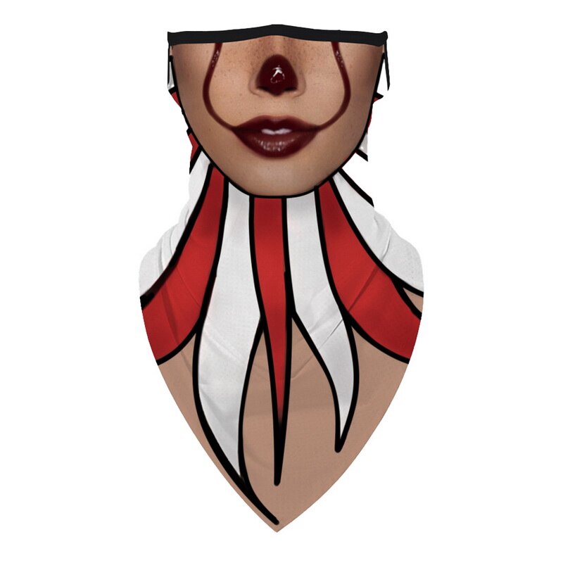 3D Print Halloween Face Cover Mouth Scarf Outdoor ... – Grandado