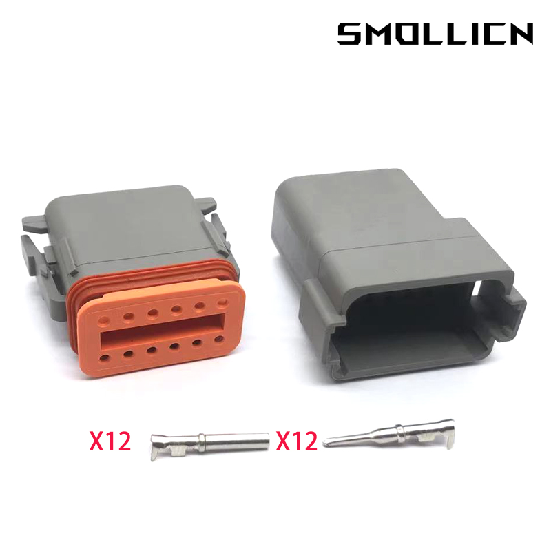 1 Set Deutsch DT 12-Pin Socket DT06-12S DT04-12P M... – Grandado