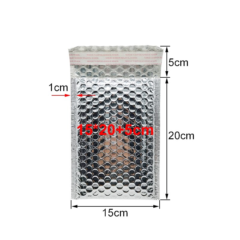 2 Pcs Multi-Sizes Sliver Aluminum Bubble Bag Padde... – Grandado