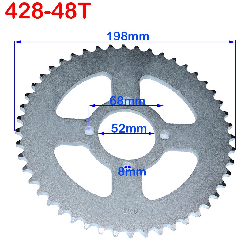 420/428 Chains 31T/37T/41T/48T 52mm rear Chain spr... – Grandado