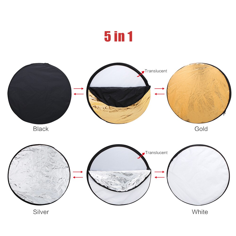 Andoer 24 "60 cm Disc 5 in 1 Multi Draagbare Inkla... – Grandado