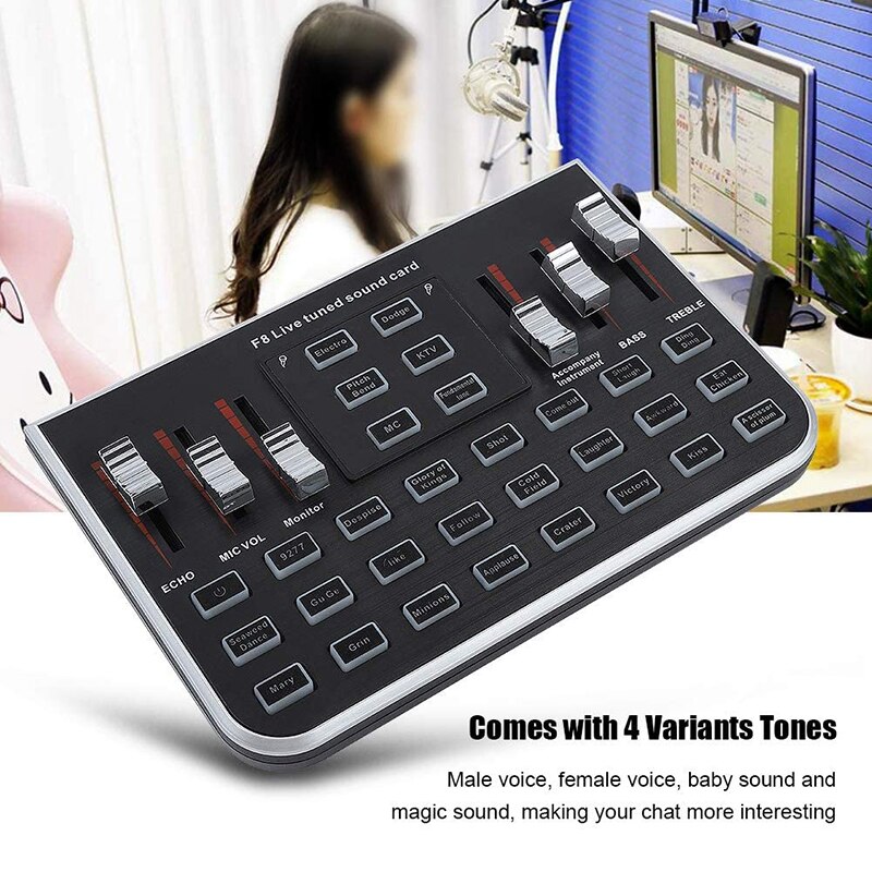 F8 Live Tuned Sound Card Universal Voice Change 3.... – Grandado