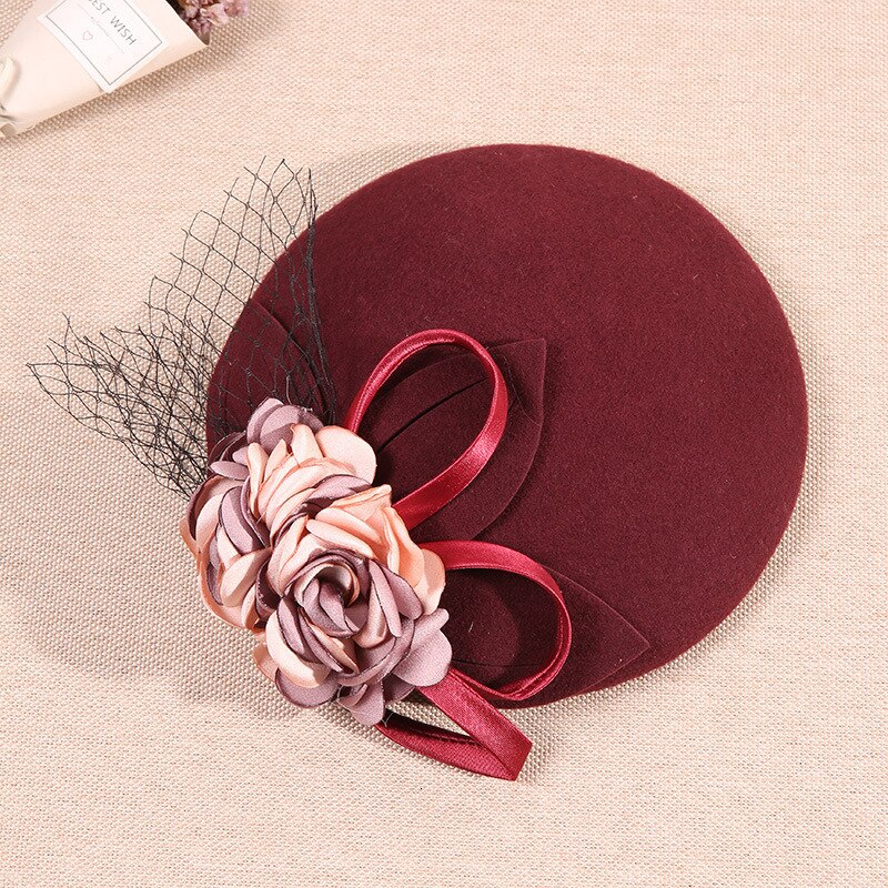 Ladies Hat With Veils Woolen Mesh Hat Women Weddin... – Vicedeal
