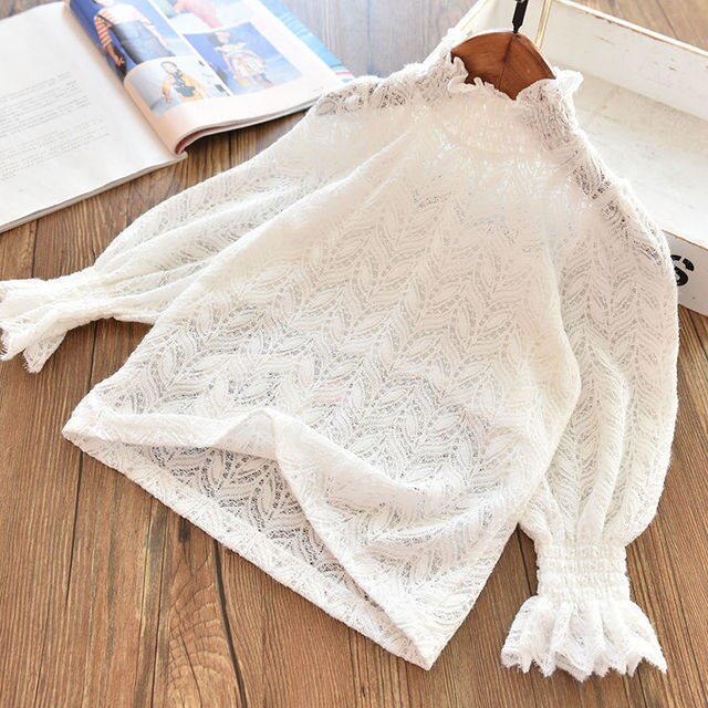 Girls White Long Sleeved Bottoming T-shirt Spring ... – Vicedeal