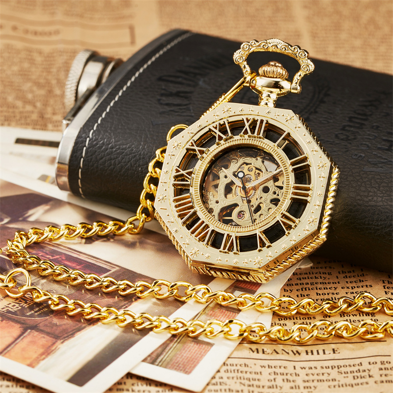 Ramadan Classic Hexagonal Mechanical Pocket Watch ... – Grandado