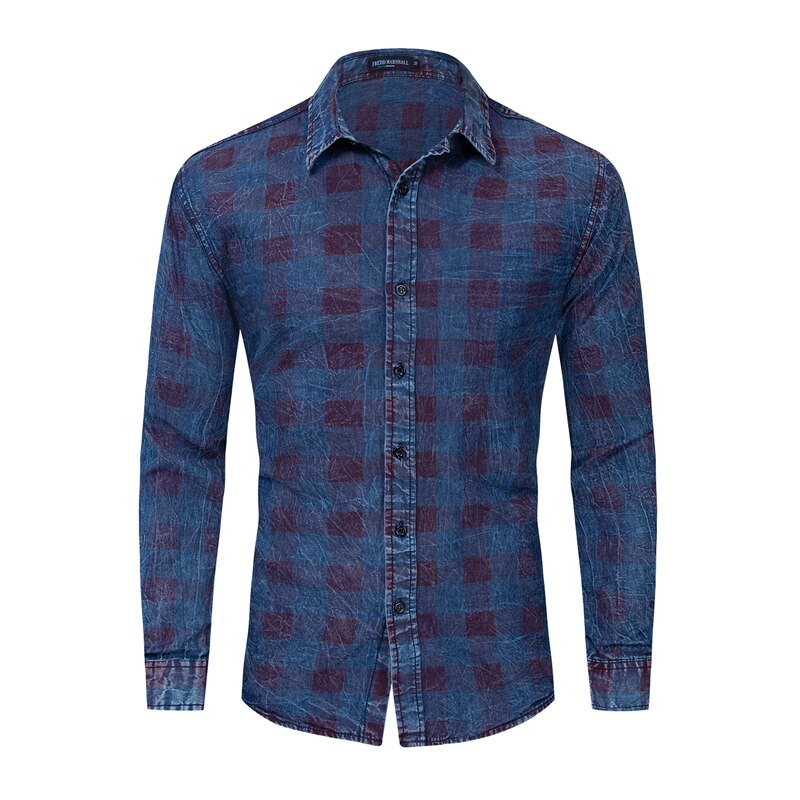 European Size Clothing Men's 100% Cotton Shirt Men... – Grandado