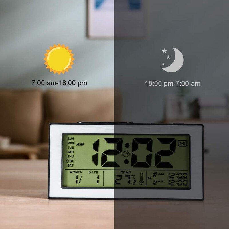 Digital Alarm Clock for Bedrooms,Simple Operation ... – Grandado